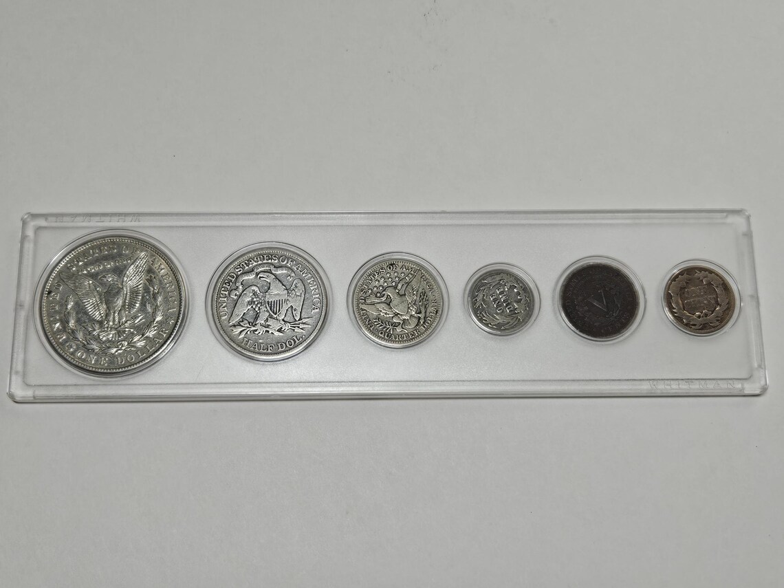 Nice US Coin Type Set in Whitman Plastic Holder and All Over 100 Years ...