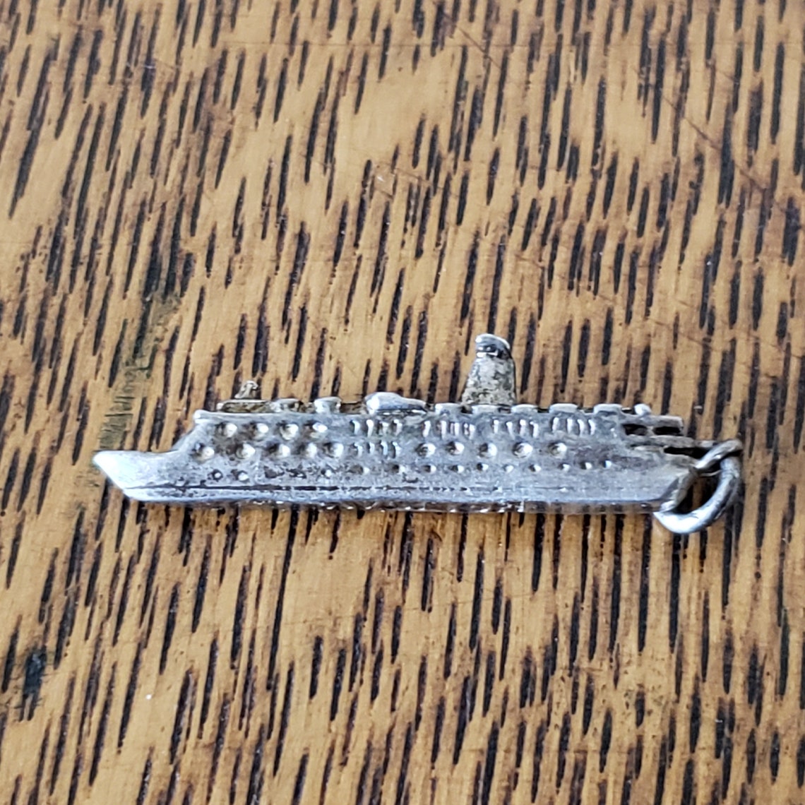 Old Sterling Silver Luxury Liner Ship Charm | Etsy
