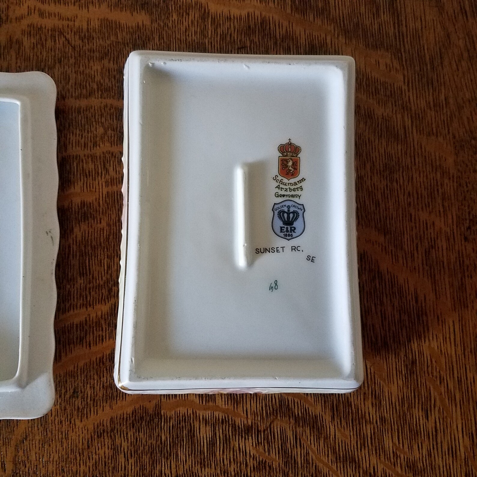 Schumann Sunset Rose Cigarette Box With Lid or Covered Trinket - Etsy