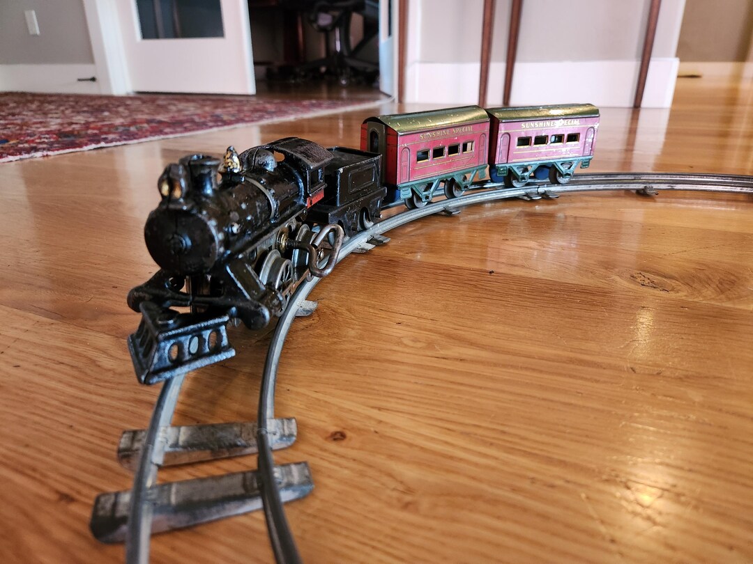 Hafner Cast Iron Wind up Train Set - Etsy