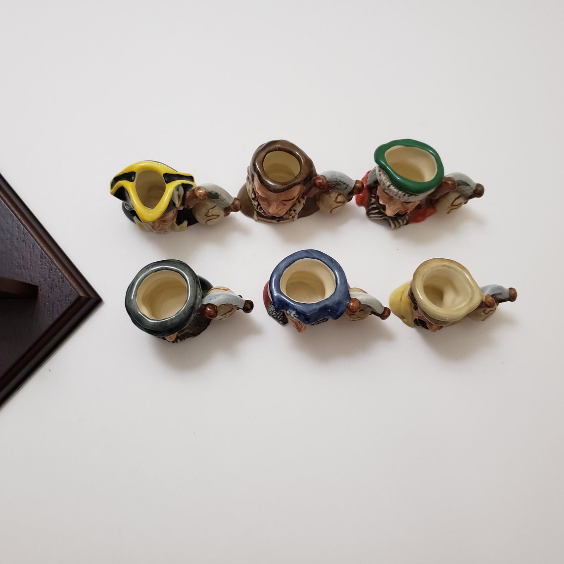 Royal Doulton Miniature Toby Mug Explorer Set With Hanging Wall Mount ...
