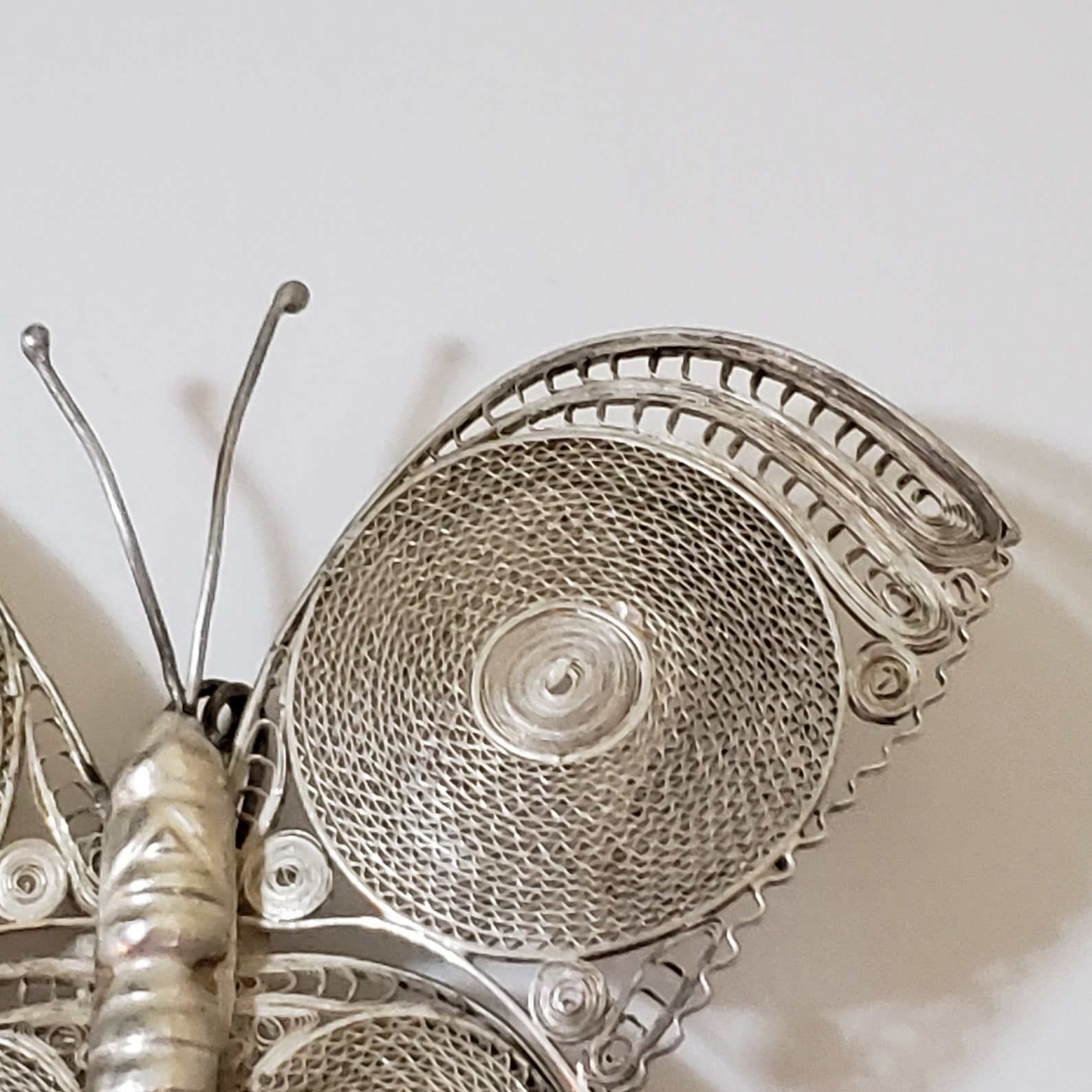 Antique Victorian Silver Filigree Wire Work Moth Brooch - Etsy