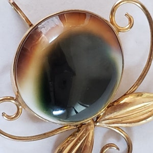 Gold Filled Polished Shell Brooch/pendant - Etsy