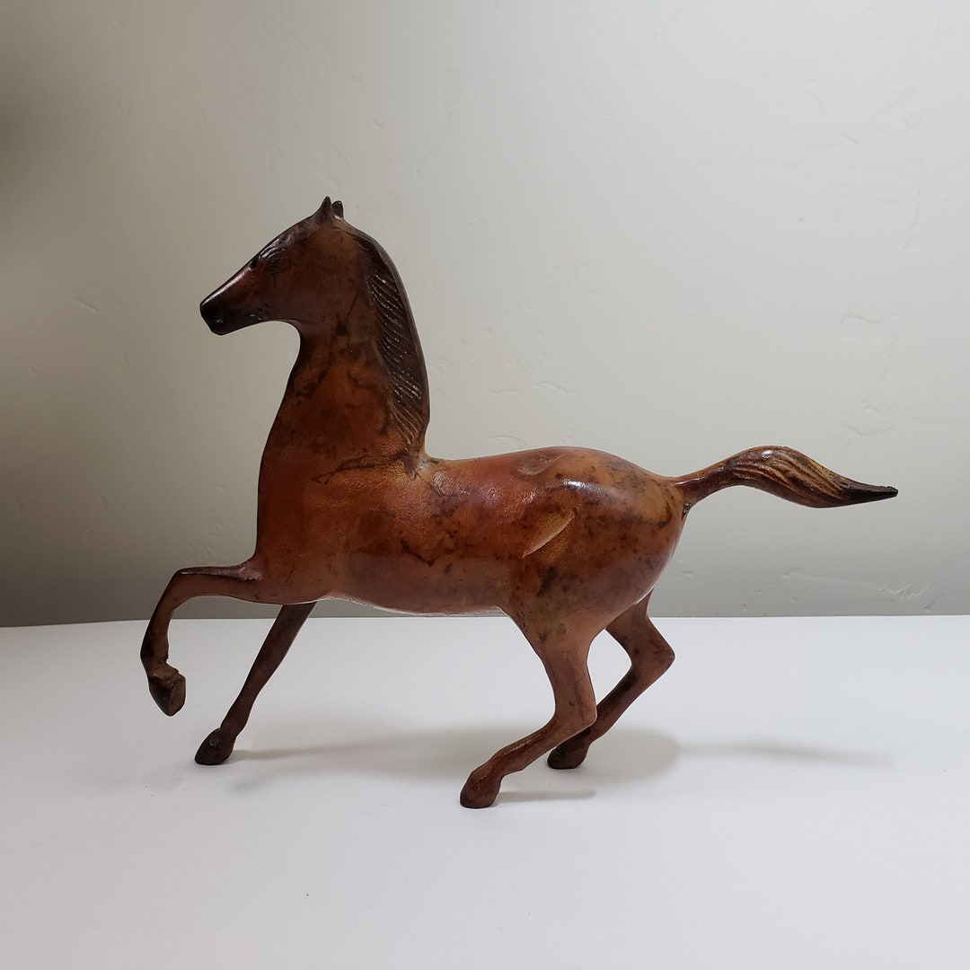 Heavy Cast Metal Horse Statue - Etsy