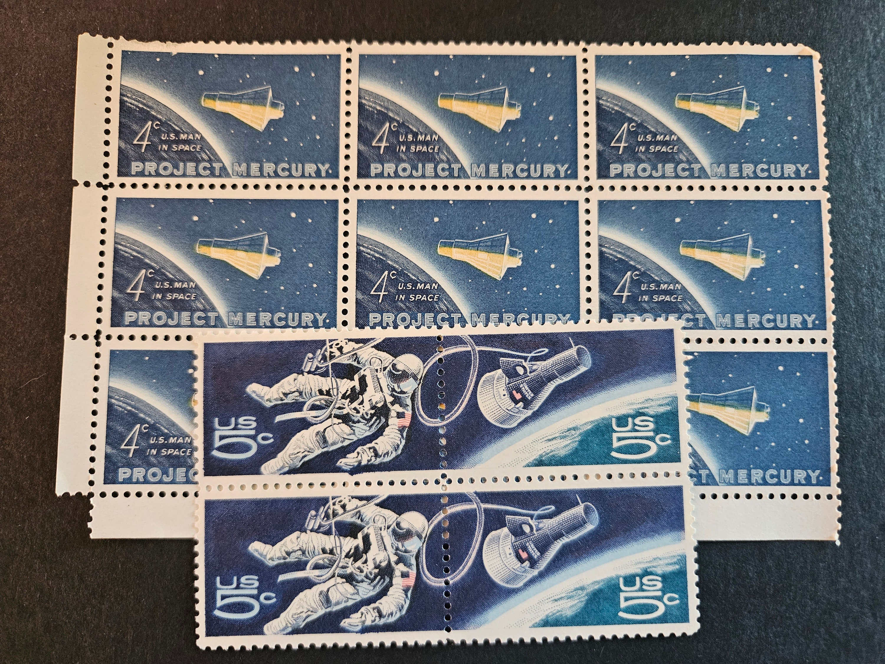 Nasa Mercury Program Stamps