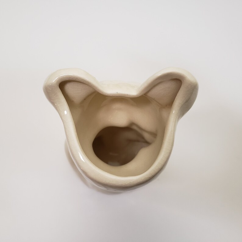 Royal Copley Ceramic White Teddy Bear Vase - Etsy