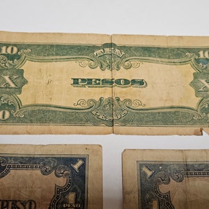 Group of Five WWII Era Japanese Peso Bank Notes - Etsy
