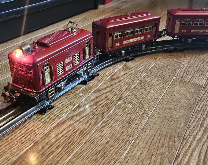 Prewar Lionel 248 Electric Type Locomotive With 629 and 630 Passenger ...