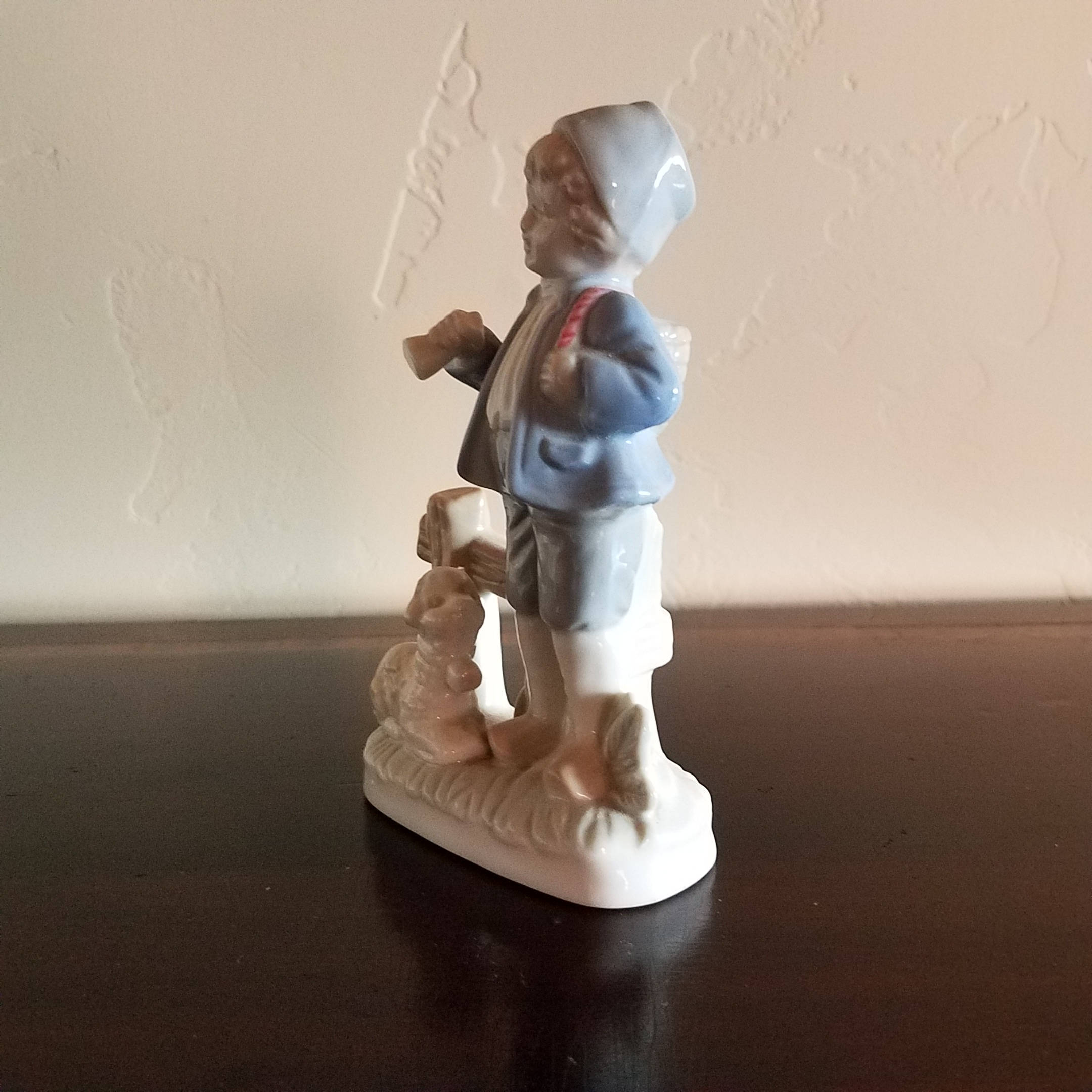 Little Shepard Boy With Lamb Porcelain Figurine - Etsy