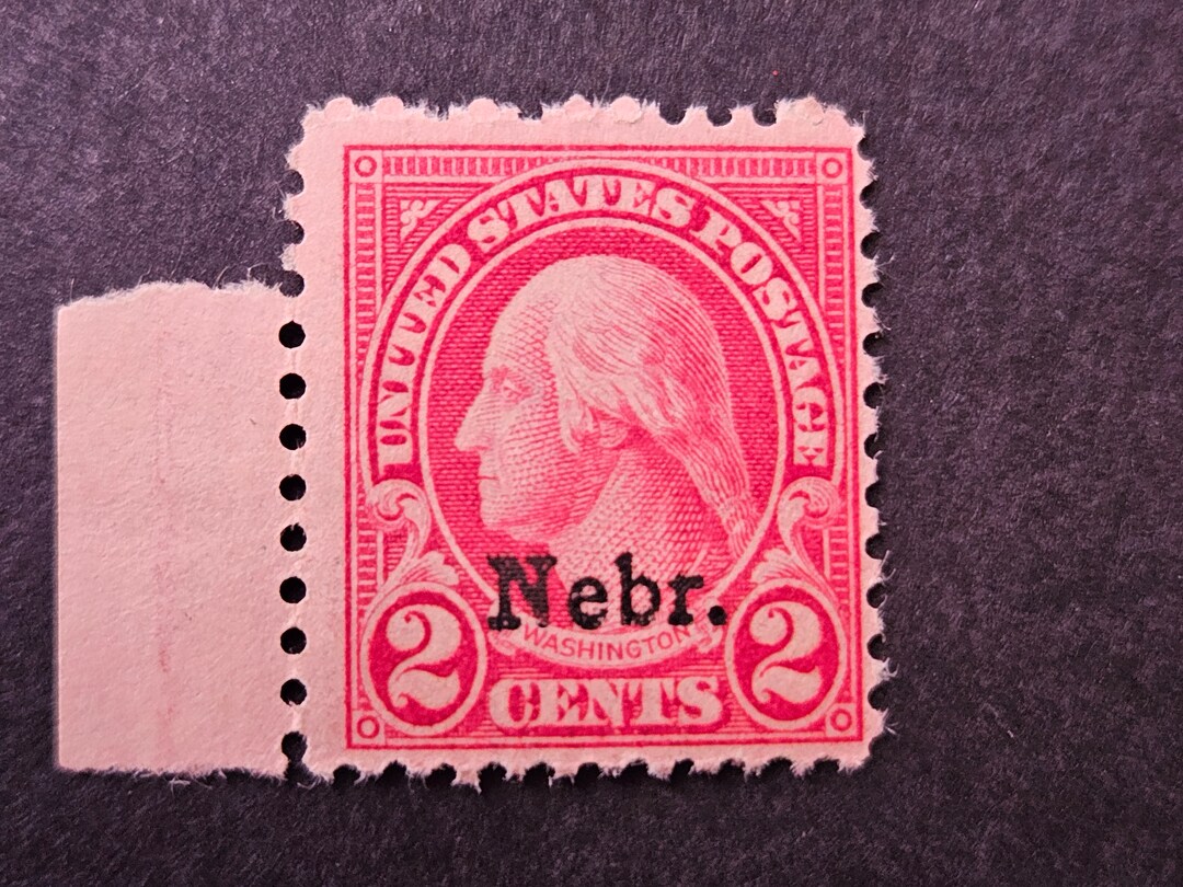 1929 2 Cent Washington Stamp With Nebraska Overprint US#671 A157 - Etsy