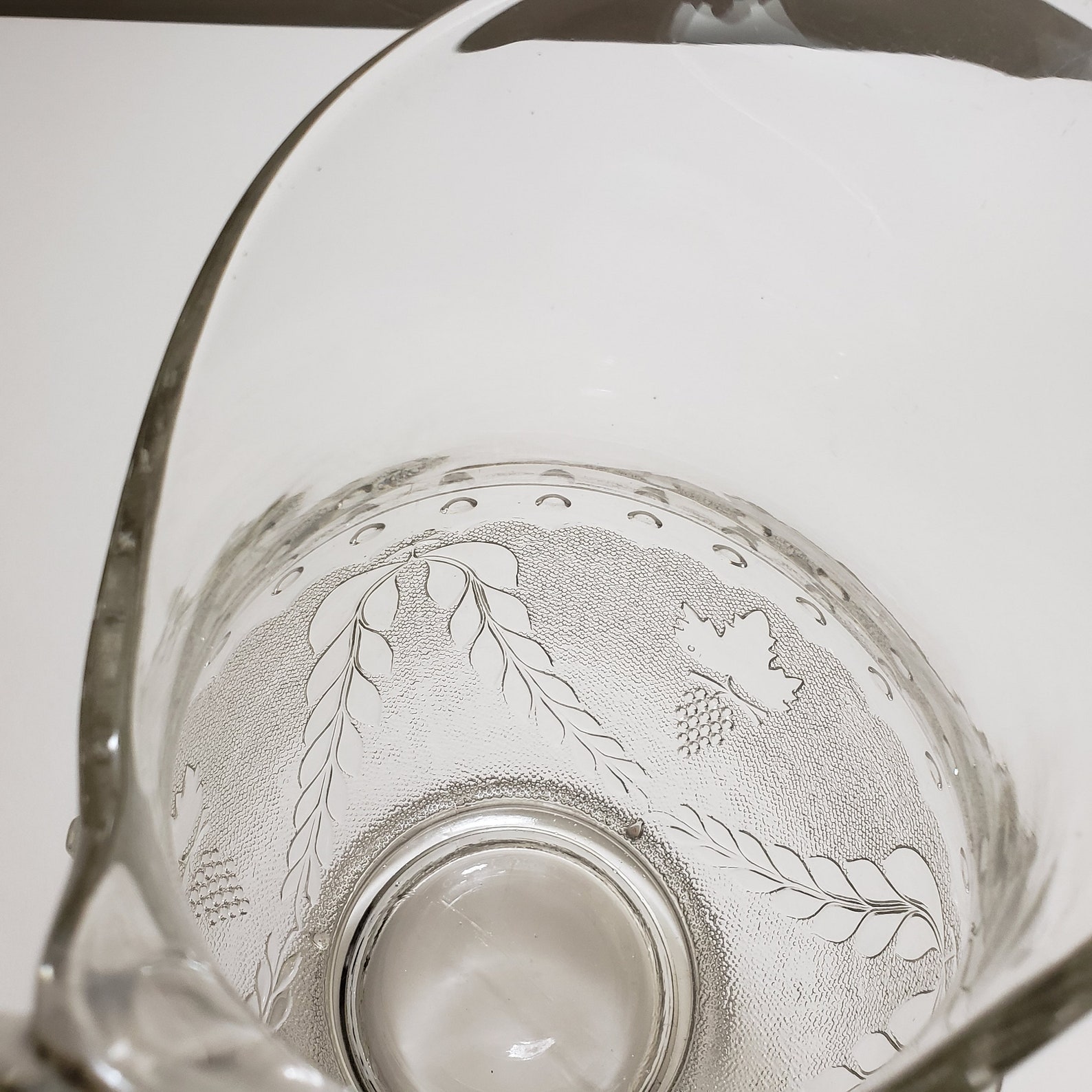 EAPG Stippled Grape Festoon Water Pitcher - Etsy