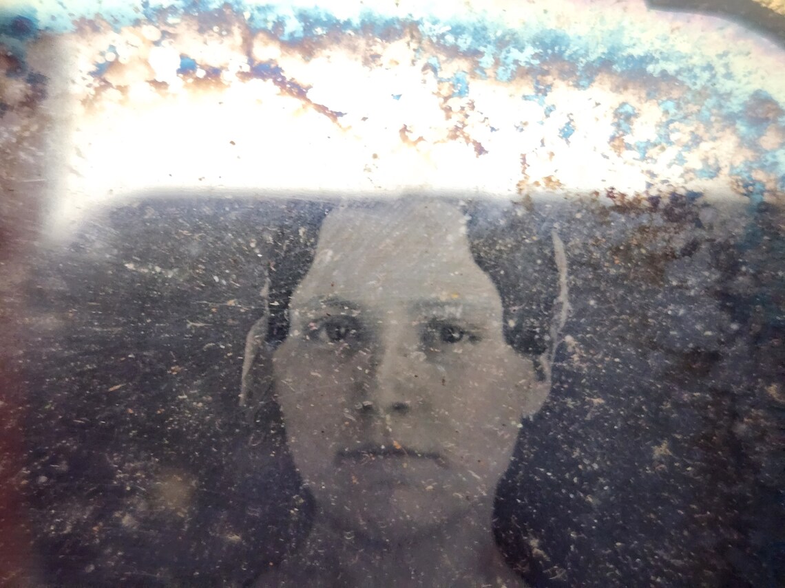 Antique Daguerreotype Photo Of Pretty Young Lady In Plaid Etsy