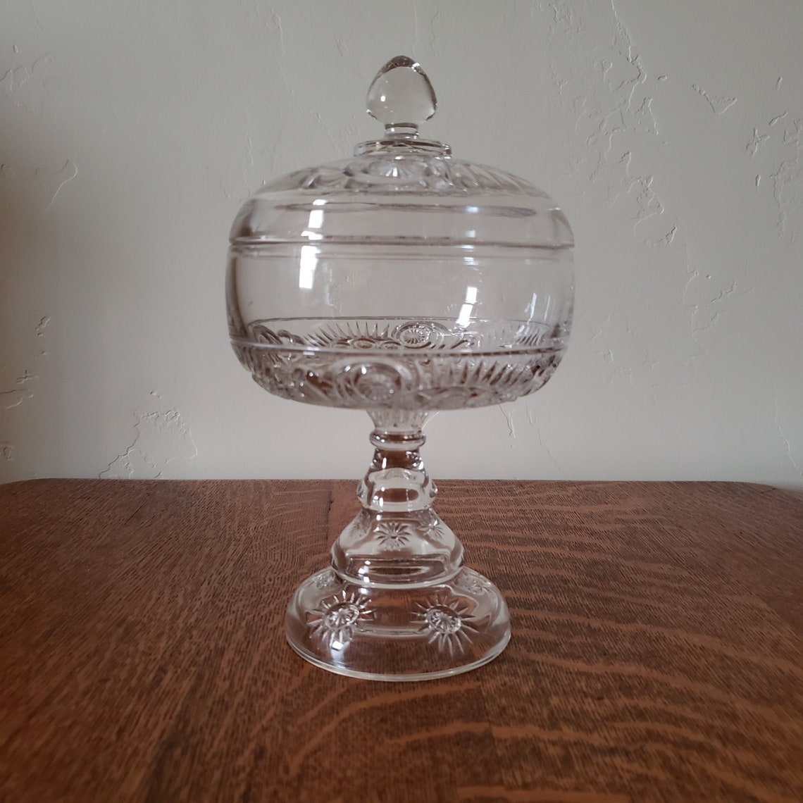 EAPG Covered Compote - Esther by Riverside Glass Works - Etsy