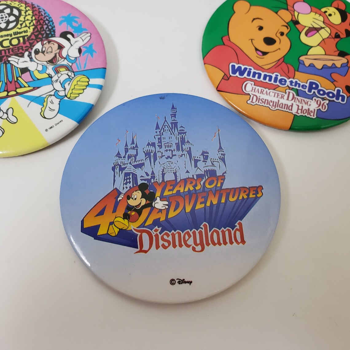 Disneyland & Epcot Center 3 Buttons Set of 5 | Etsy