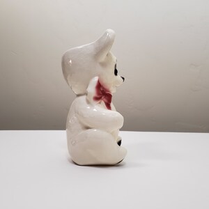 Royal Copley Ceramic White Teddy Bear Vase - Etsy