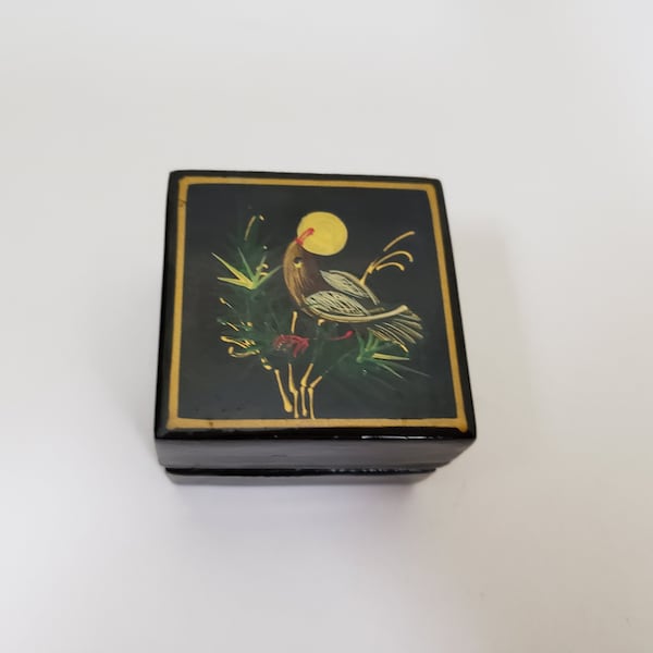 Lacquer Trinket Box - Etsy
