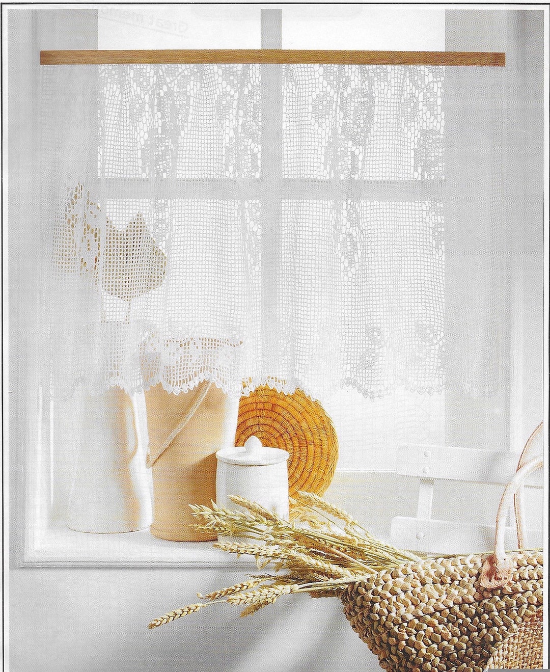 Filet Crochet Cafe Curtain - Etsy