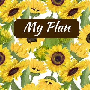 Printable Planner Sunflower Theme, Daily, Weekly, Monthly, Yearly ...