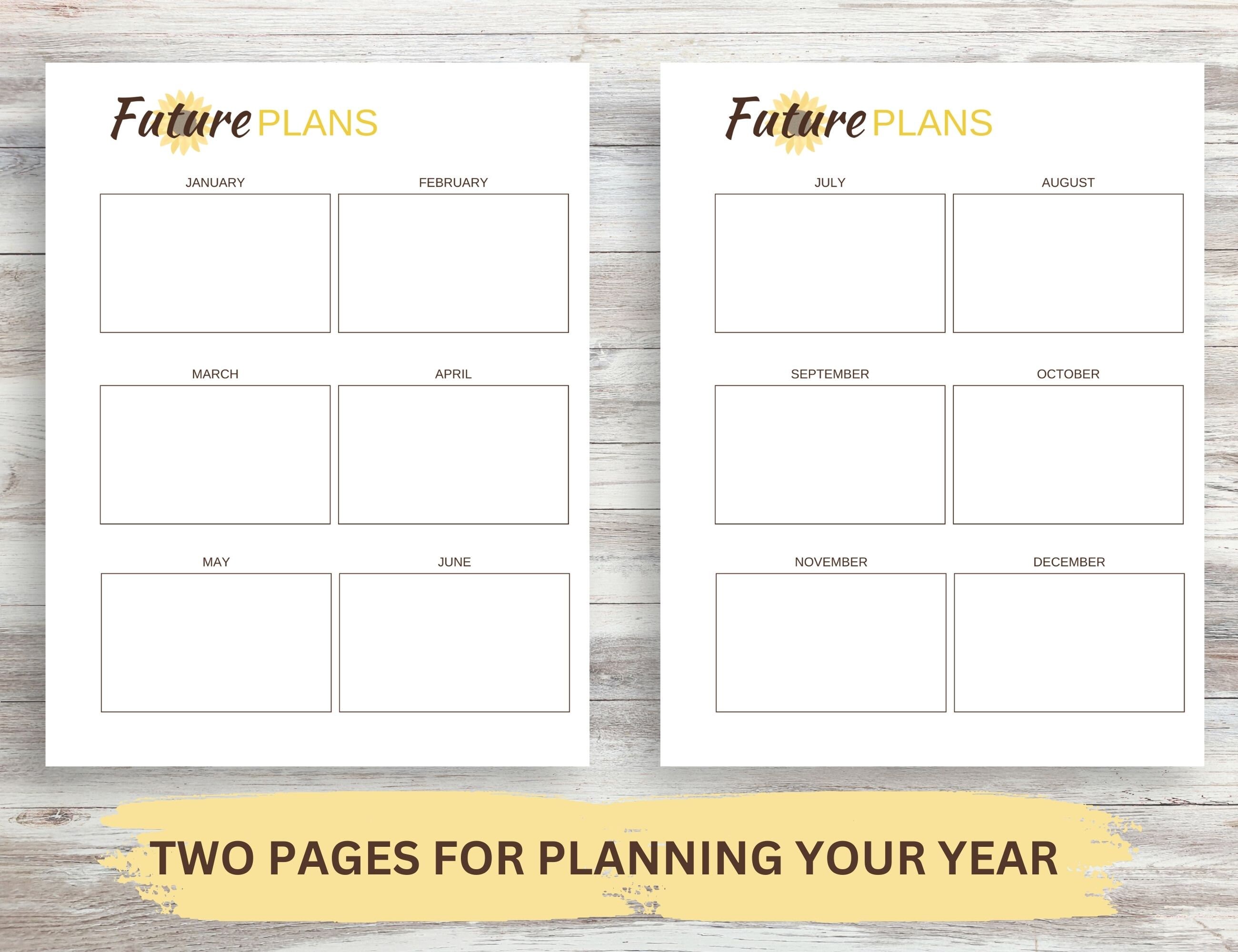 Printable Planner Sunflower Theme Daily Weekly Monthly - Etsy