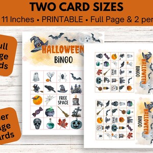 Printable Halloween Bingo Game, Family Friendly Party Activity for Kids ...