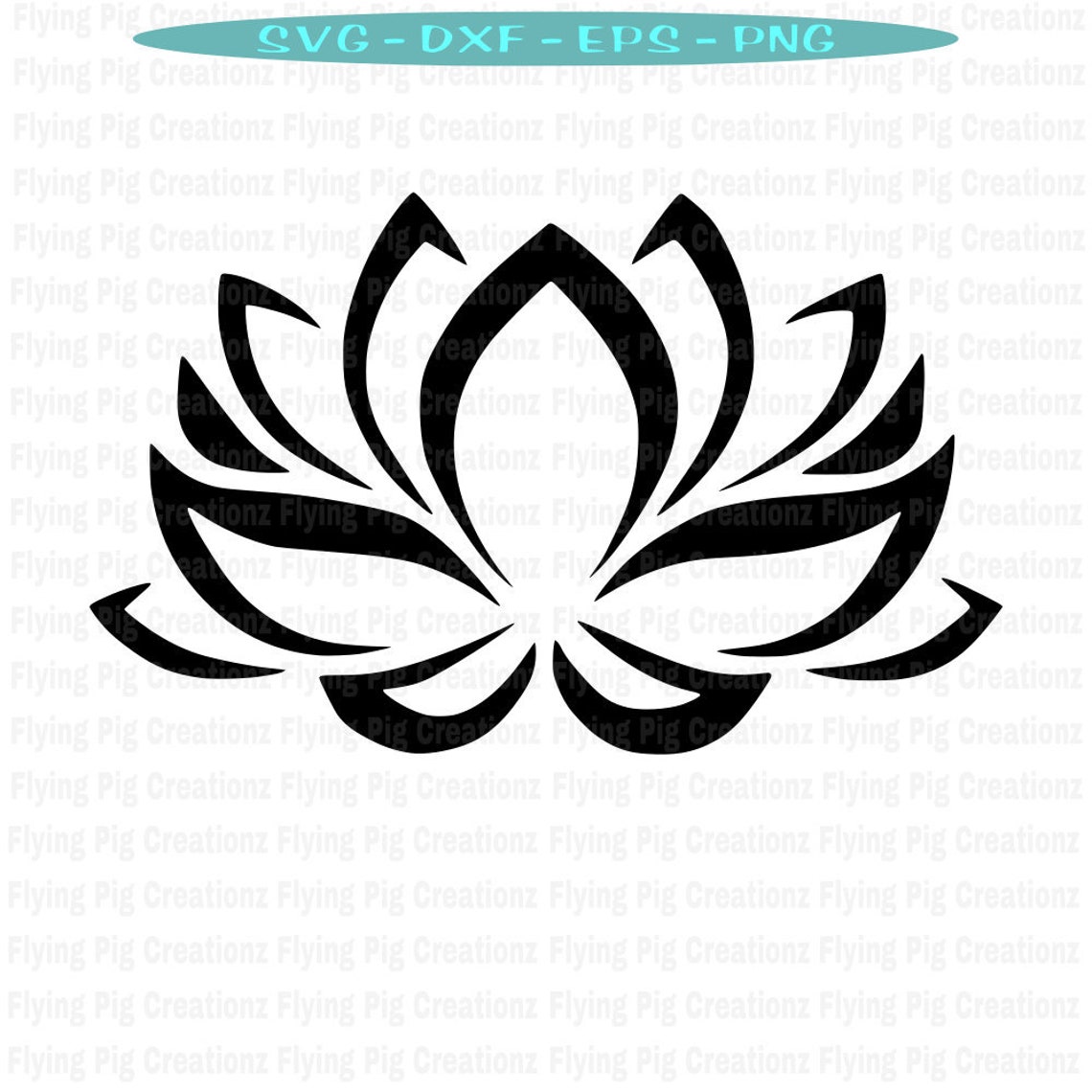 Lotus Svg Lotus Flower Svg Flower Svg Blooming Lotus Svg | Etsy