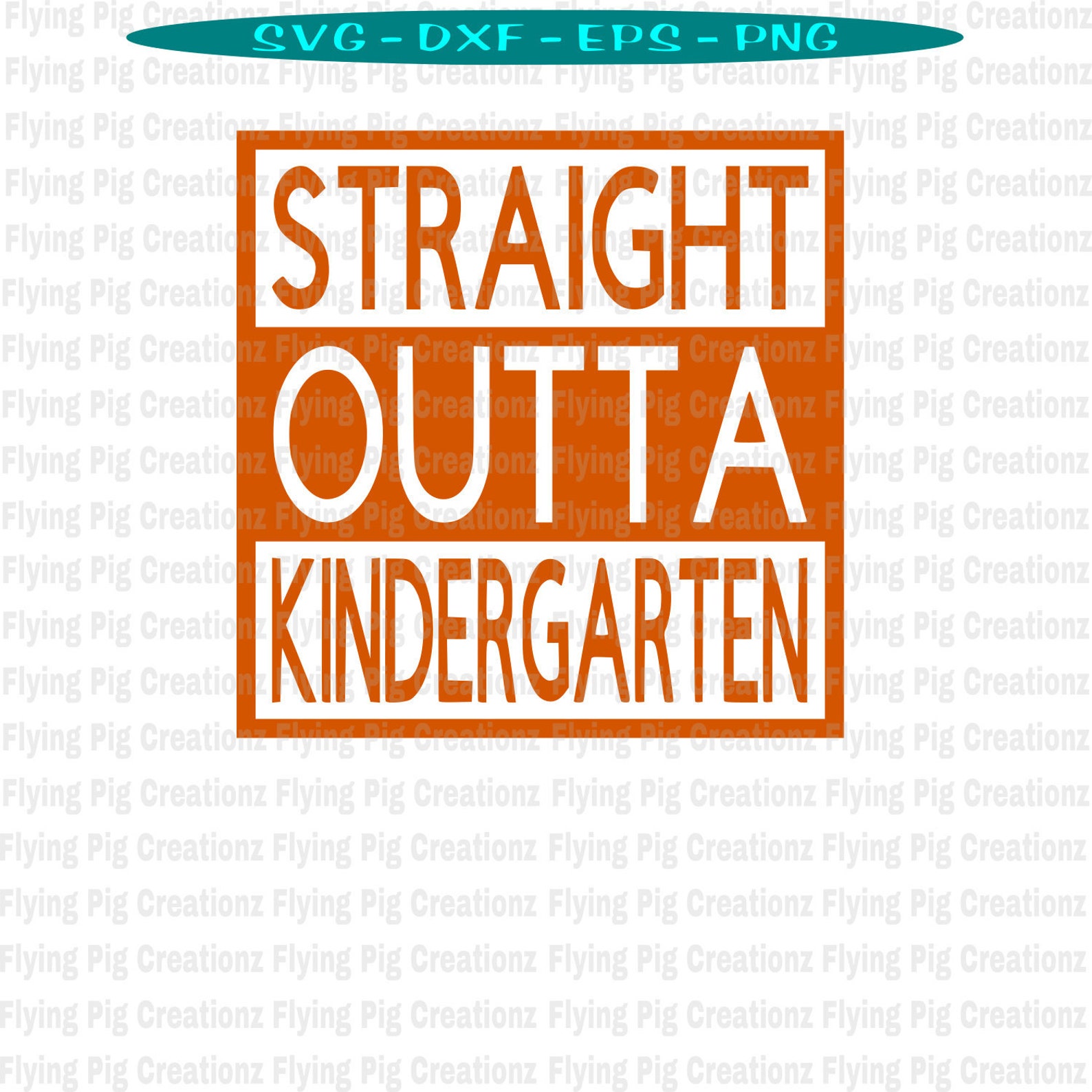 Kindergarten Svg Straight Outta Kindergarten Svg Etsy