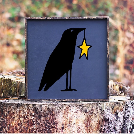 Primitive Crow Clipart