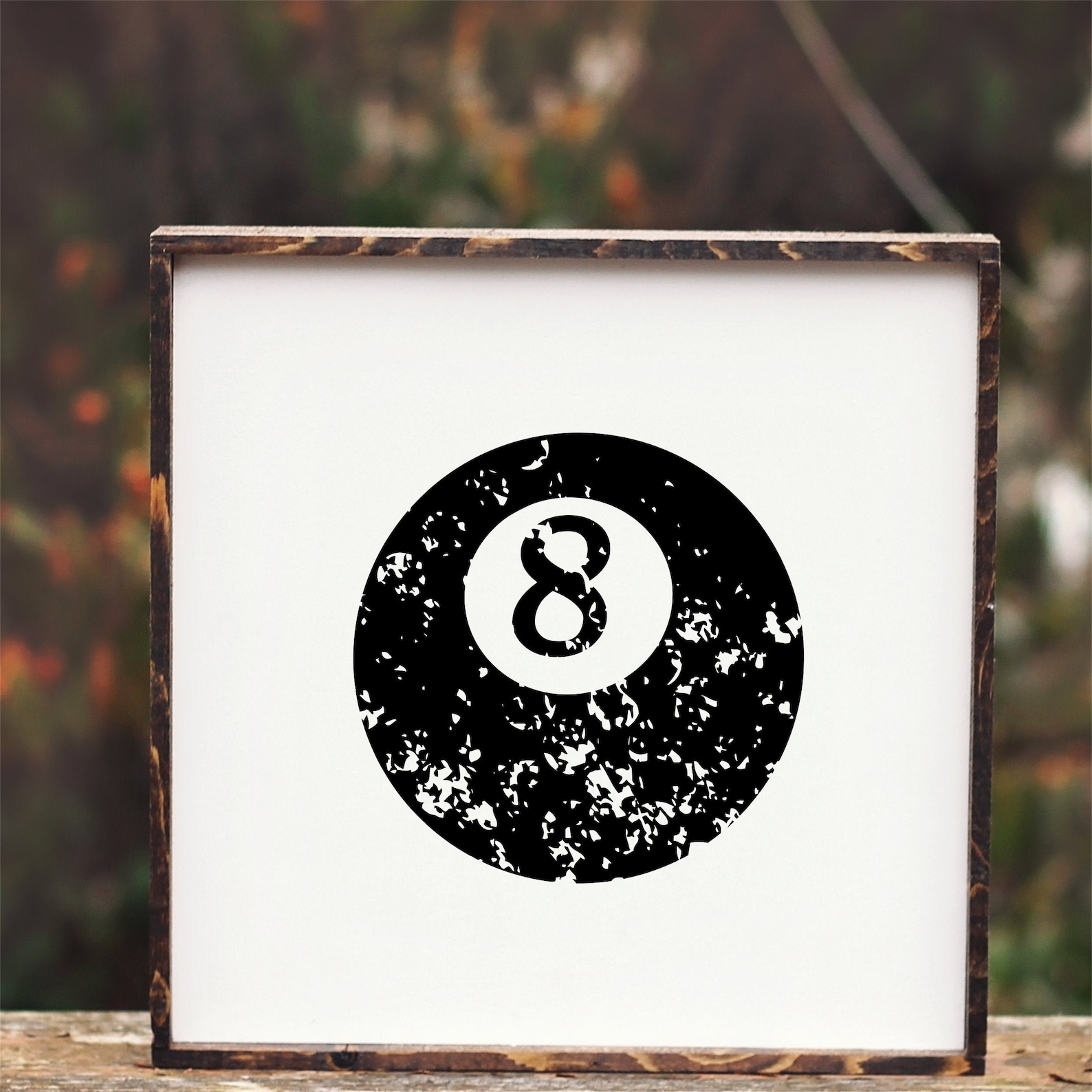 Billiards Play Pool 8 Ball Eight Ball Grunge Distressed | Etsy