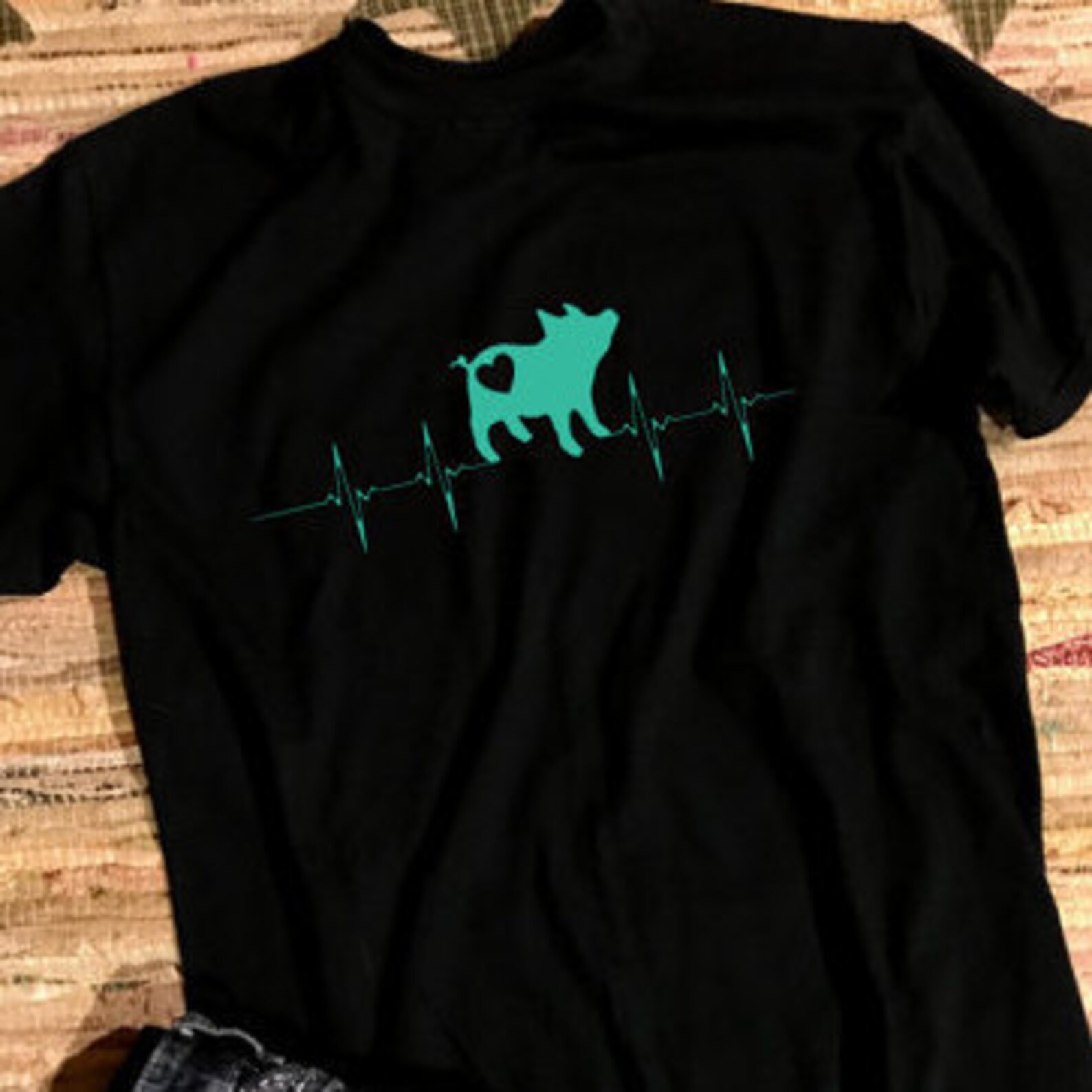 Pig SVG Pig Heartbeat svg Pig EKG svg Love svg For Pigs | Etsy