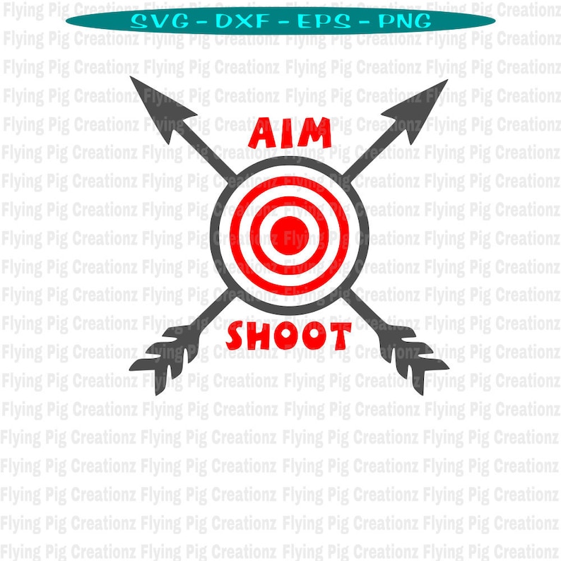 Archery Svg Archery Target Svg Aim Shoot Svg Aim and Shoot - Etsy