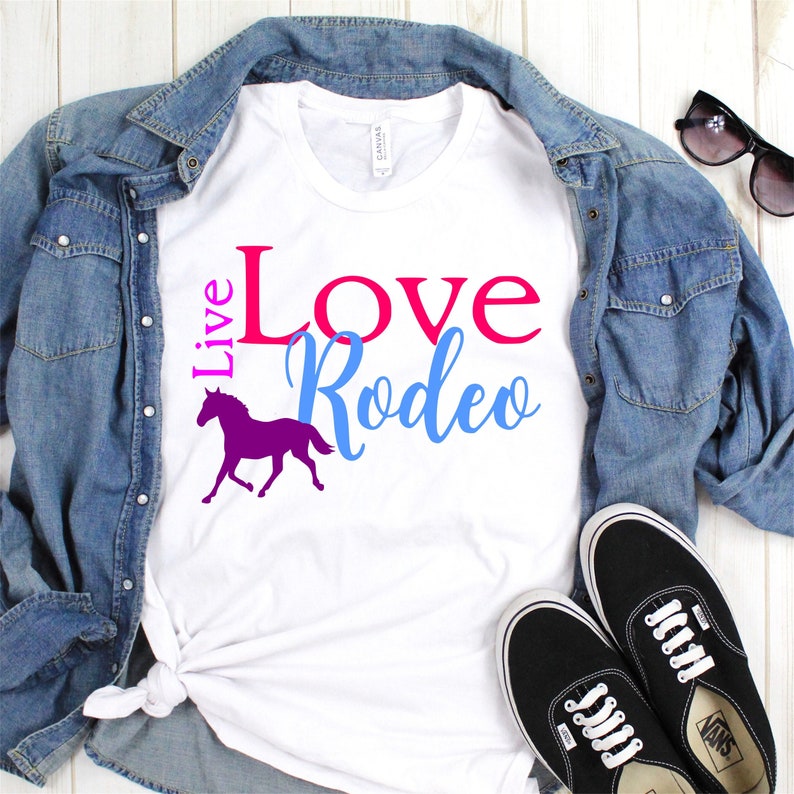 Rodeo svg Horse svg Live Love Rodeo svg Barrel Racing svg | Etsy