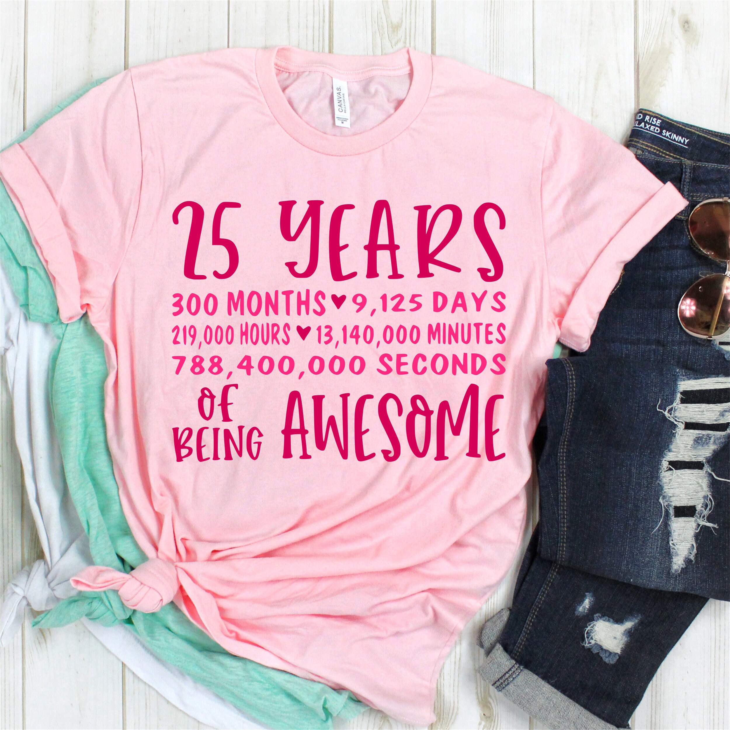 25 Years Old Svg 25th Birthday Svg Twenty-five Svg 25 and | Etsy