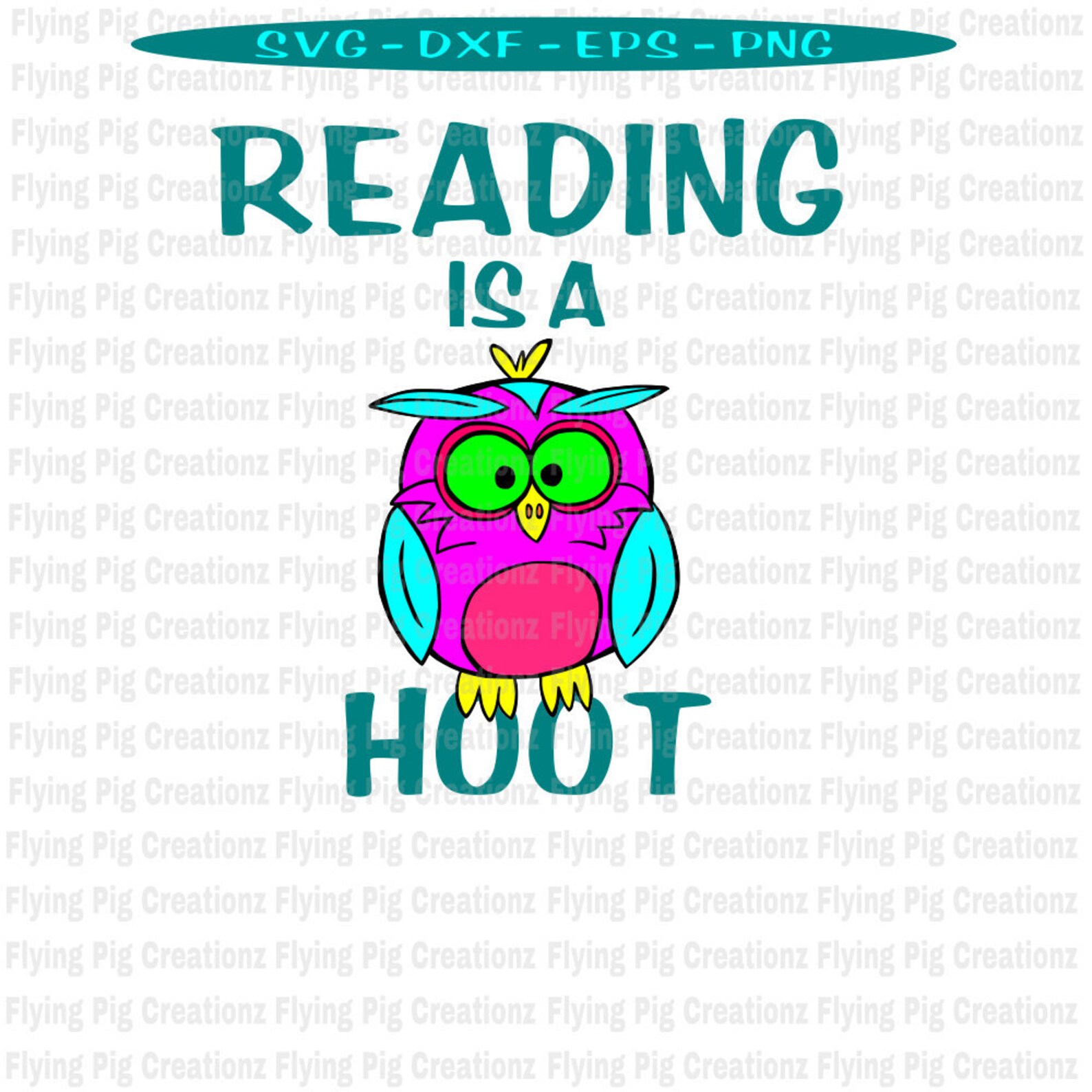 Reading is a Hoot Owl Teacher Teaching Read Books Owling - Etsy UK