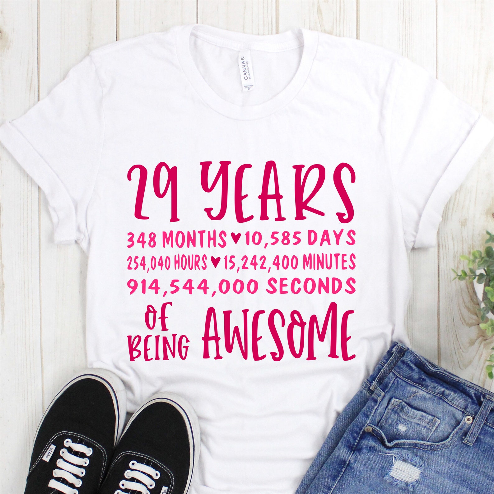 29 Years Old Svg 29th Birthday Svg Twenty-nine Svg 29 and | Etsy