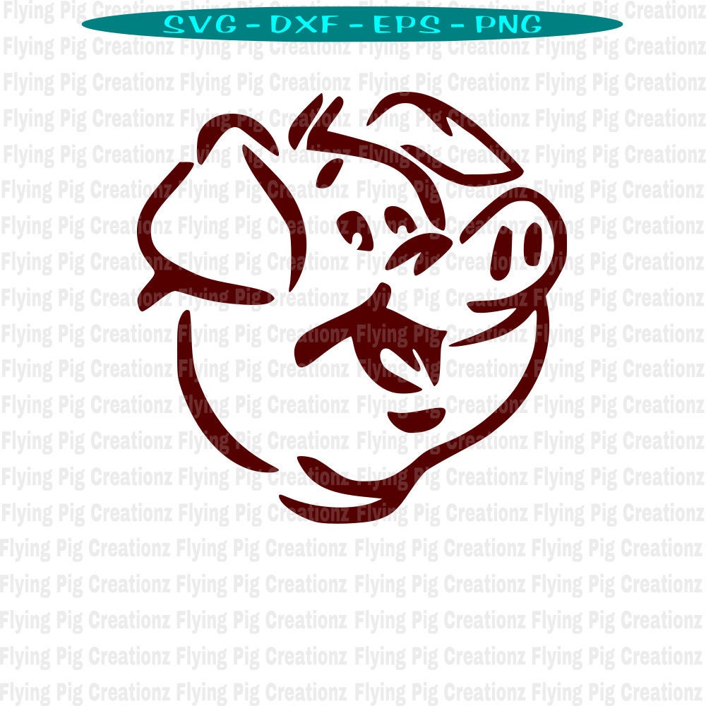Pig SVG Funny Pig svg Cartoon Pig svg Show Pig svg | Etsy