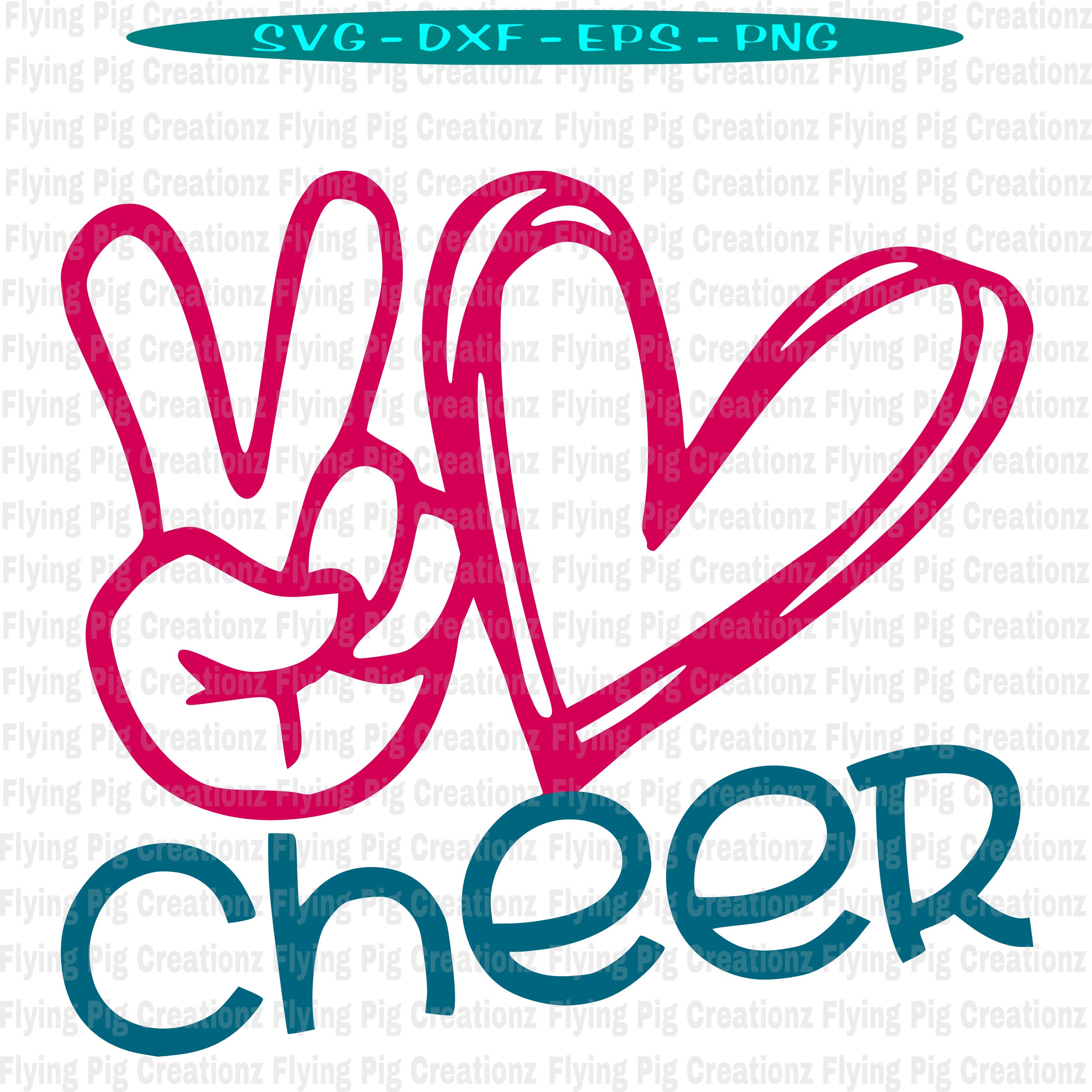Cheer Svg Peace Love Cheer svg Peace Fingers svg Two | Etsy
