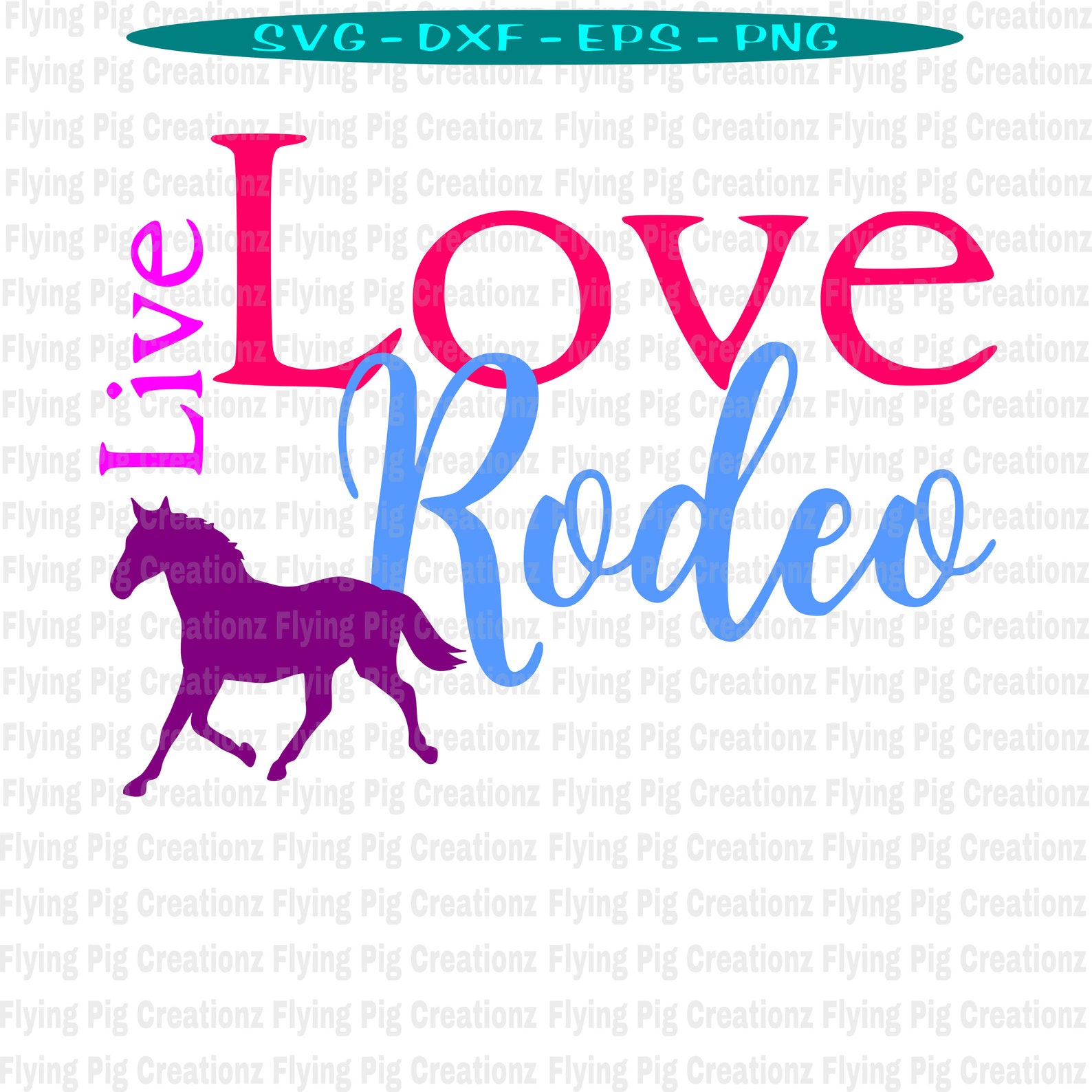Rodeo svg Pferde svg Live Love Rodeo svg Barrel Racing svg - Etsy ...
