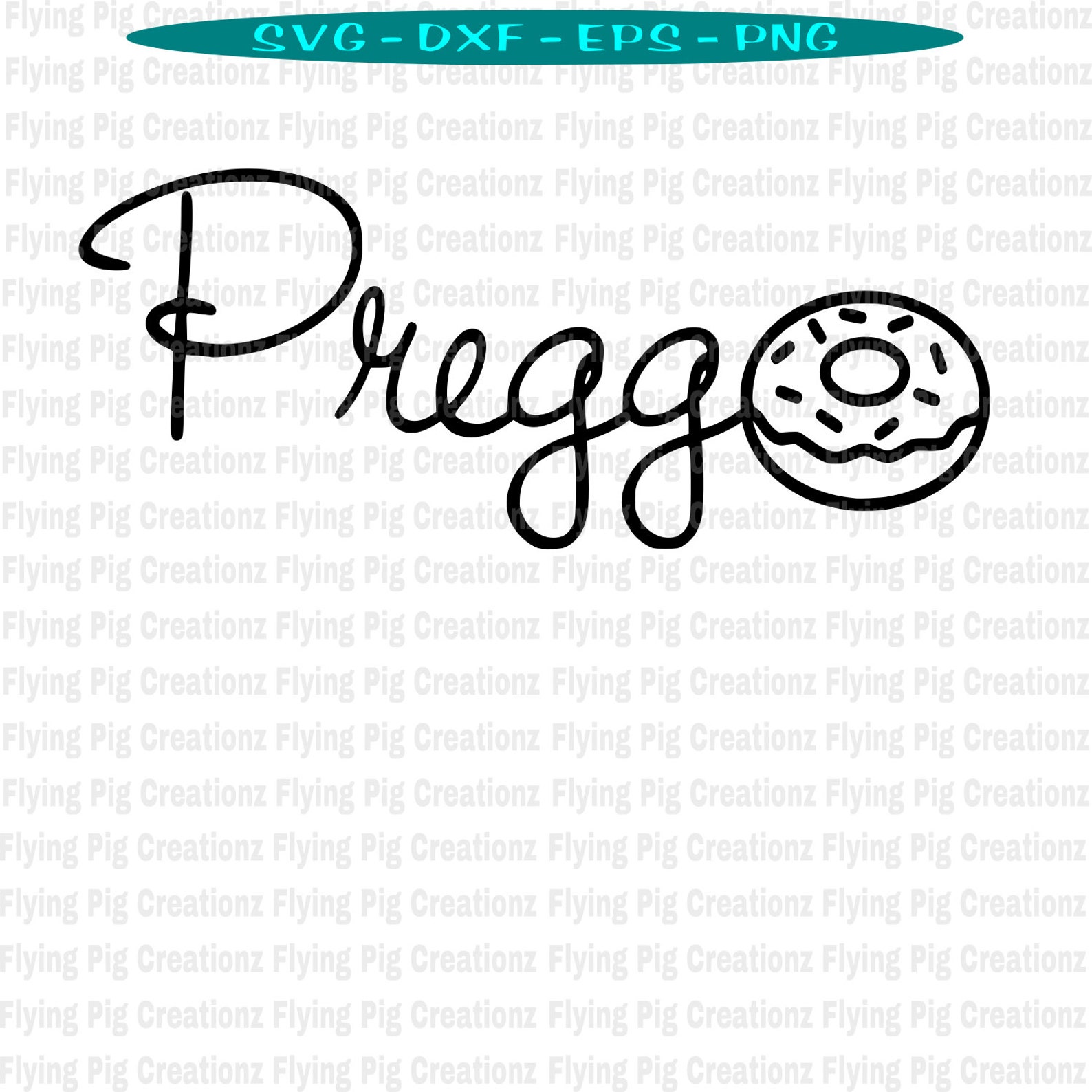 Preggo Svg Preggo With Donut Svg Donut Svg Pregnancy Svg | Etsy