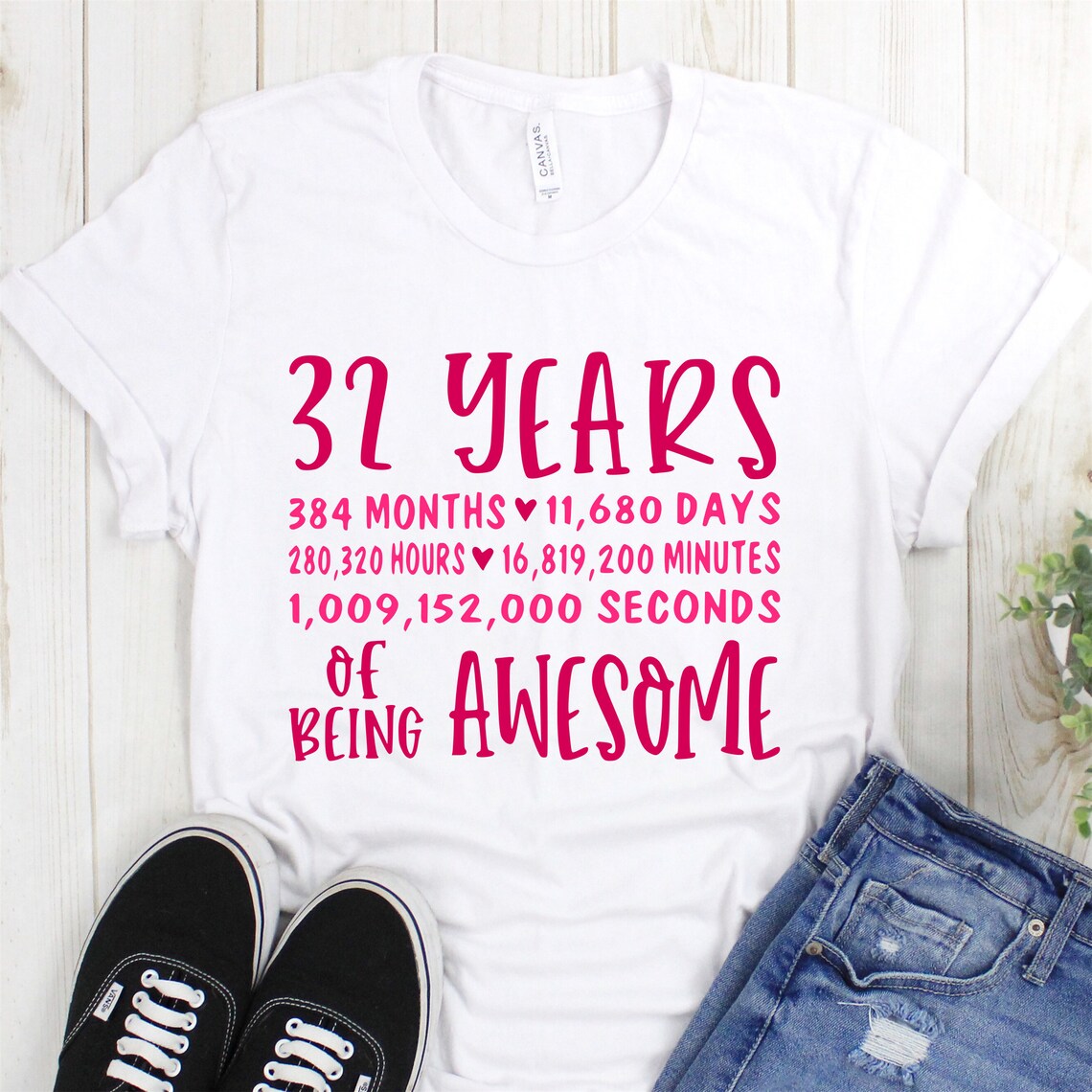 32 Years Old Svg 32nd Birthday Svg Thirty-two Svg 32 and - Etsy