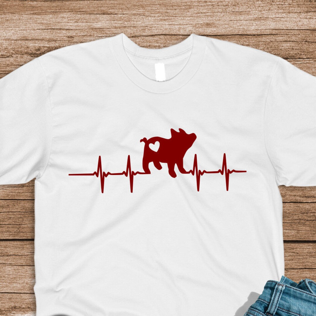 Pig SVG Pig Heartbeat Svg Pig EKG Svg Love Svg for Pigs - Etsy Hong Kong