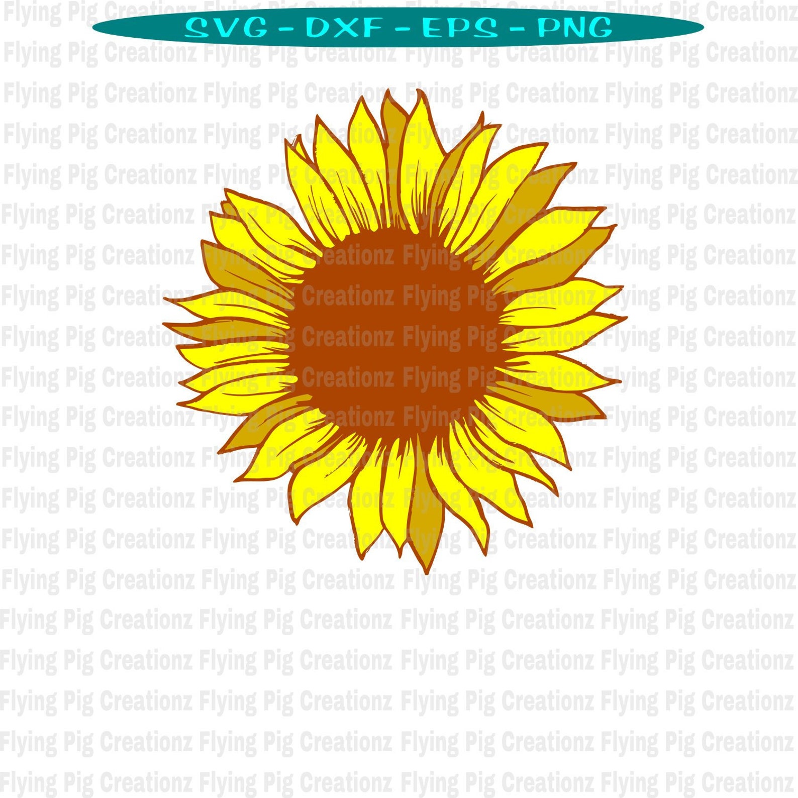 Sunflower Svg Flower Svg Wildflower Svg Sunflower Seeds | Etsy