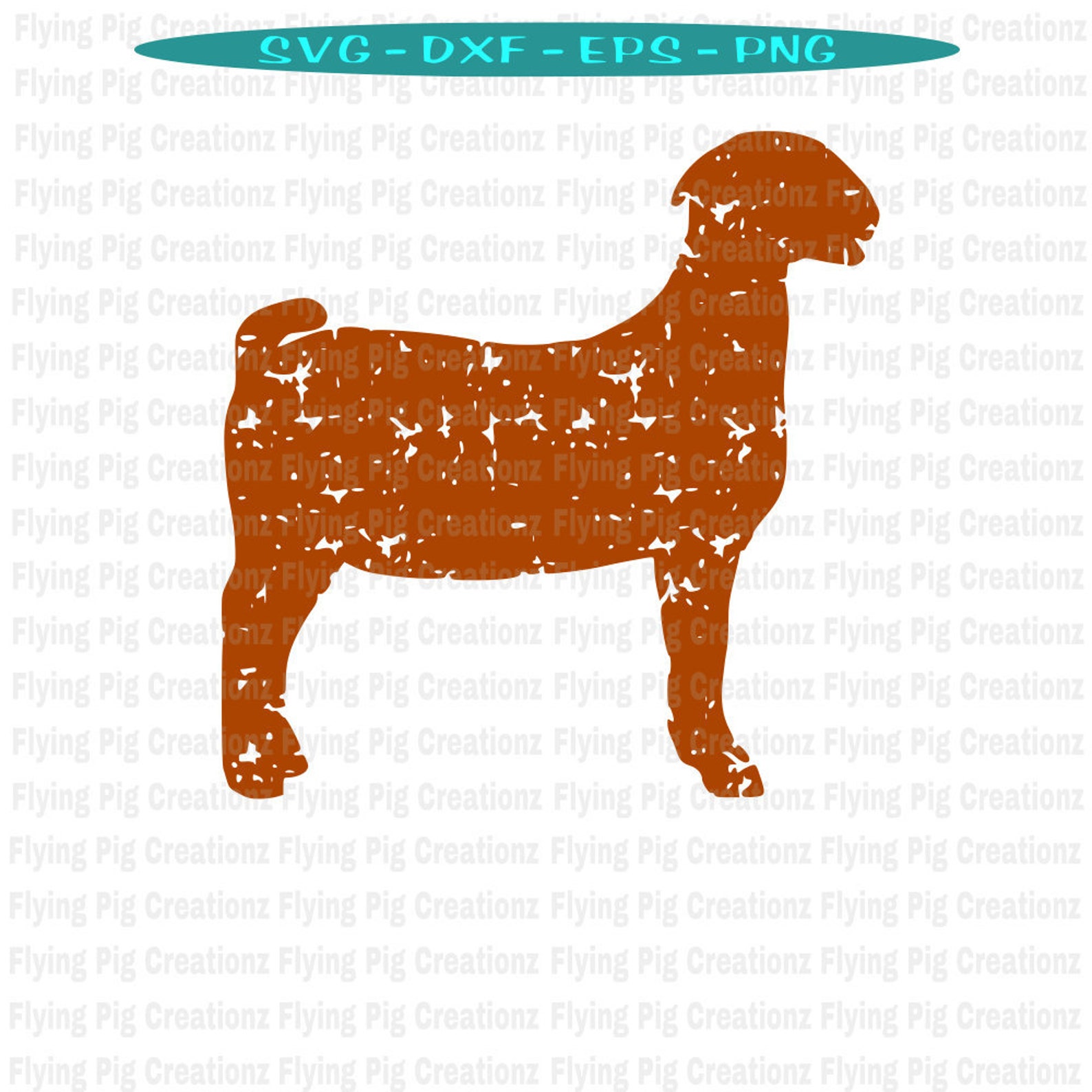 Goat Svg Show Goat Svg Distressed Goat Svg Live Love Show - Etsy