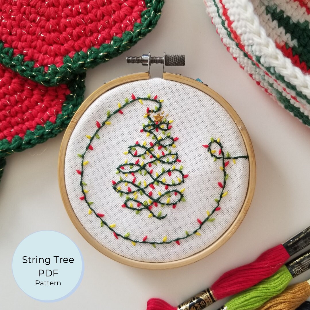 String Light Christmas Tree PDF Pattern Holiday Light PDF Pattern DIY ...