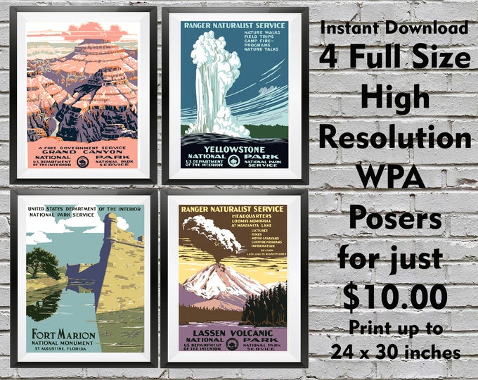 Wpa poster - Etsy