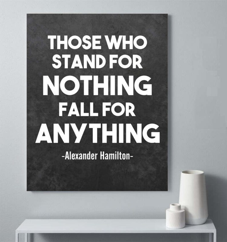 Alexander Hamilton Quote, 2 Prints, Printable Hamilton Quote, Founding ...