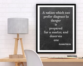 Alexander Hamilton Quote Hamilton Print Hamilton Printable | Etsy