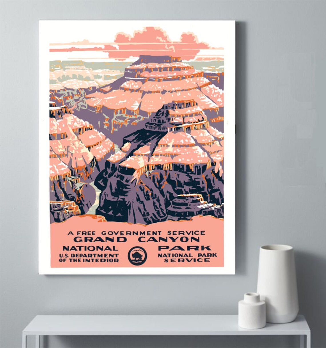 WPA Posters, Yellowstone, Grand Canyon, Lassen, Fort Marion, National ...