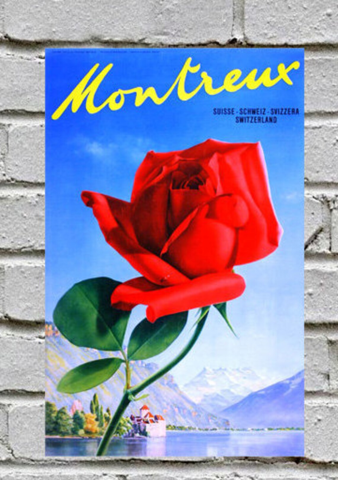 Swiss Travel Posters Set of 4 Vintage Full Size Posters. Switzerland ...