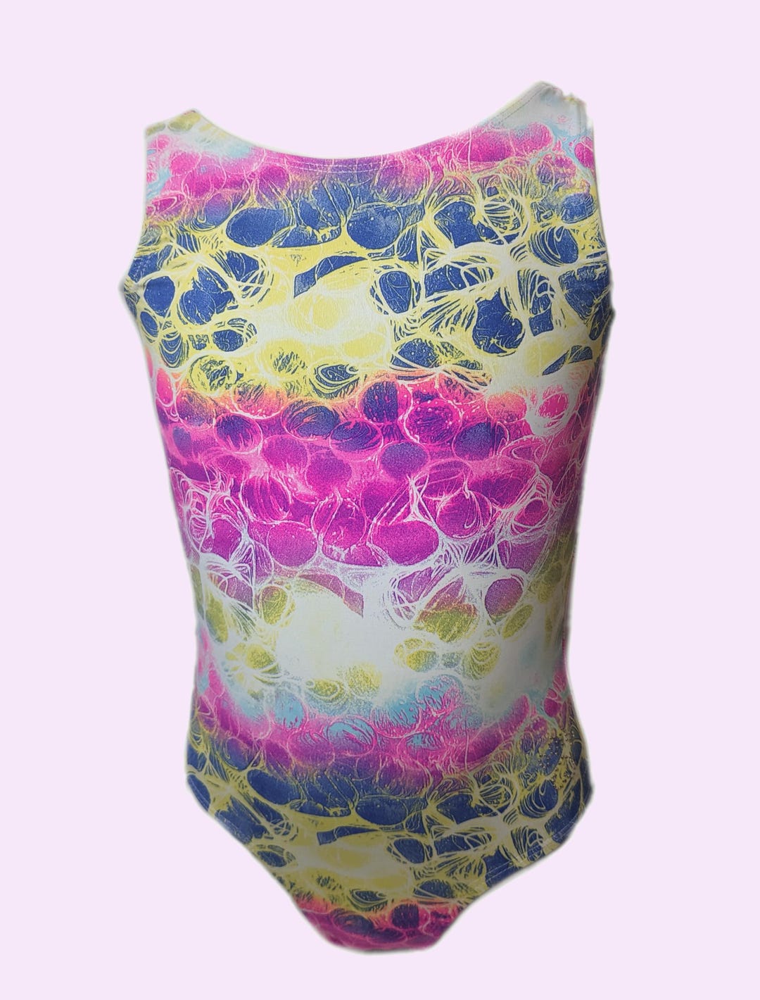 Pink Rainbow Gymnastics Leotard Girls Dance Competition Outfit Womens ...