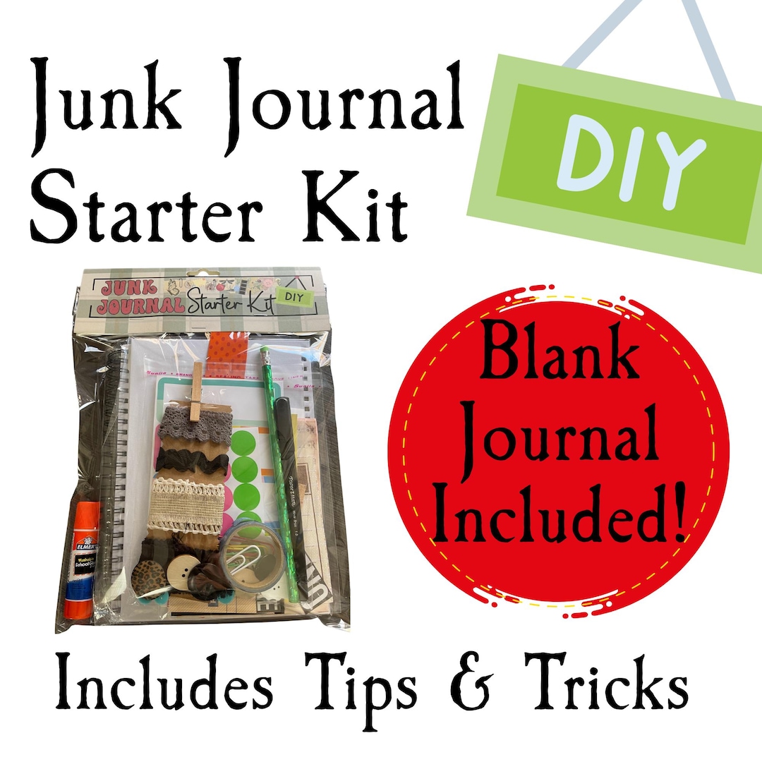 Junk Journal Starter Kit | Beginner Paper Craft, Ephemera - Etsy